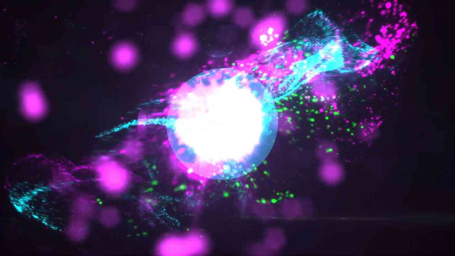 Simple Particles Logo Reveal Without Text - TRENDSLOGO.COM