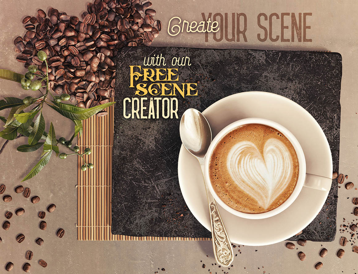 FREE Coffee Scene Creator - TRENDSLOGO.COM